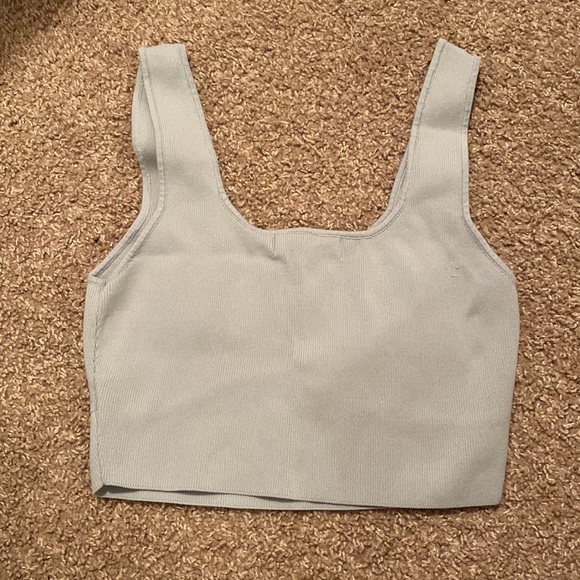 Glassons | Tops | Glassons Light Blue Cropped Tank | Poshmark